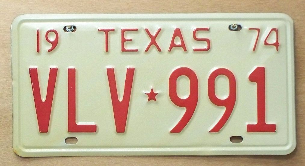 Texas License Plates For Sale
