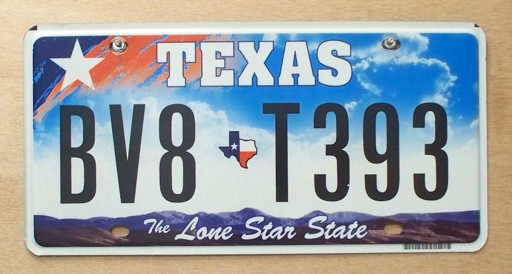 Texas License Plates For Sale