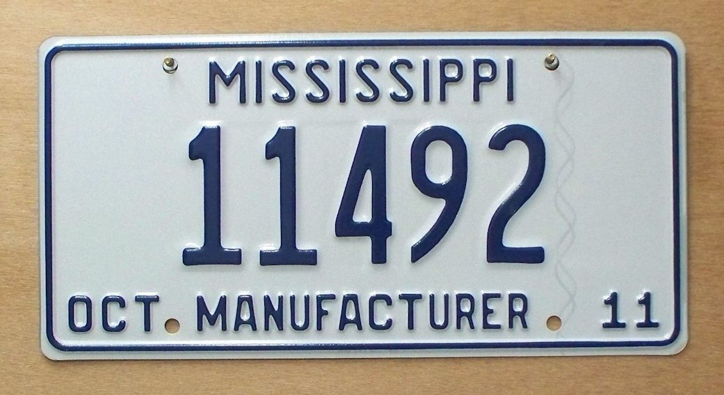 Mississippi License Plates For Sale
