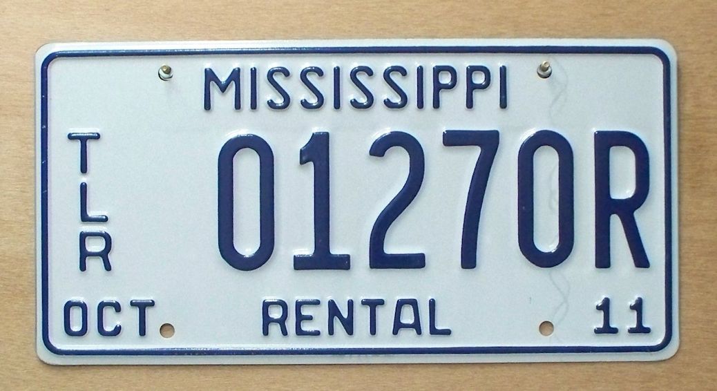 Mississippi License Plates For Sale